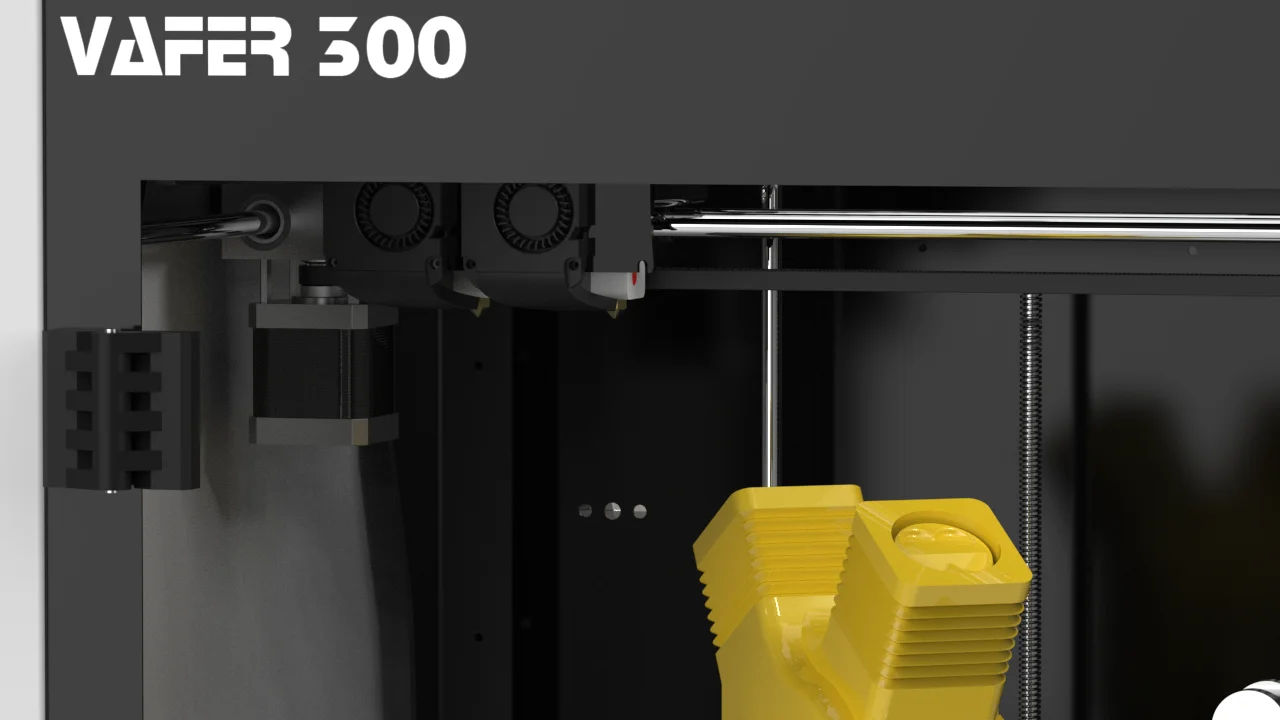 Vafer Dual Extruder 3D Printer - 3D PARADISE